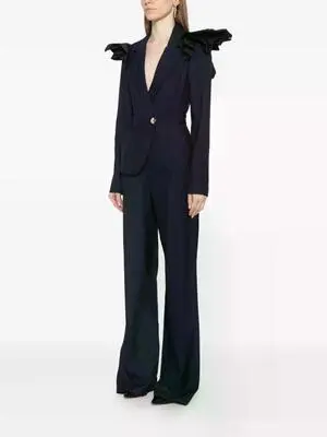 SAIID KOBEISY Ruffled Jumpsuit - Blue