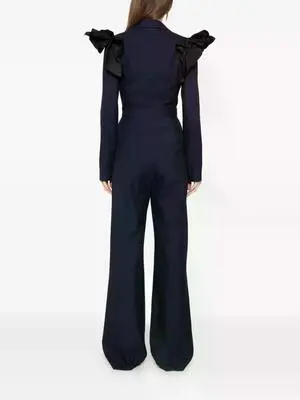 SAIID KOBEISY Ruffled Jumpsuit - Blue