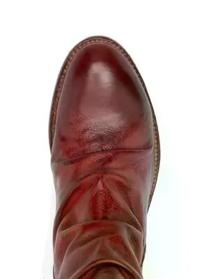 SHOTO 45mm Zip-fastening Leather Boots