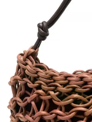 Alienina Aurora Woven Shoulder Bag - Brown