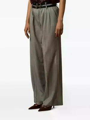 KOCCA Pleated Wide-leg Trousers - Grey
