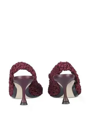 N°21 Woven Leather Slingback Pumps