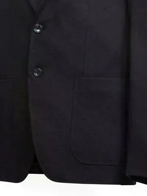 Tagliatore Log-detail Single-breasted Blazer - Black