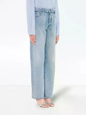 Miu Miu High-waisted Straight-leg Jeans