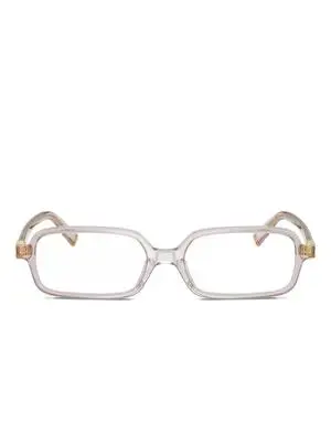 Miu Miu Rectangle-frame Eyeglasses - Pink