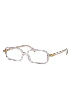 Miu Miu Rectangle-frame Eyeglasses - Pink