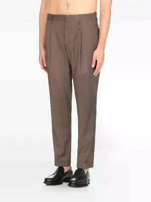 BRIGLIA 1949 Tiberios Pleated Trousers - Brown