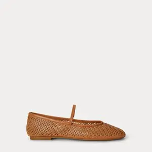 Perforated Mary Jane Flats