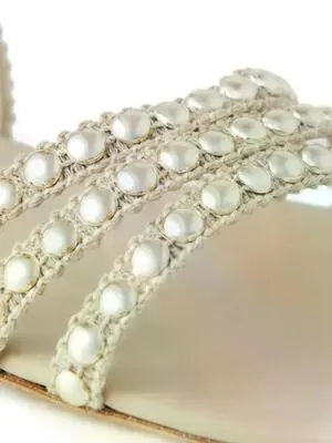 Casadei Stud-embellished Flat Sandals