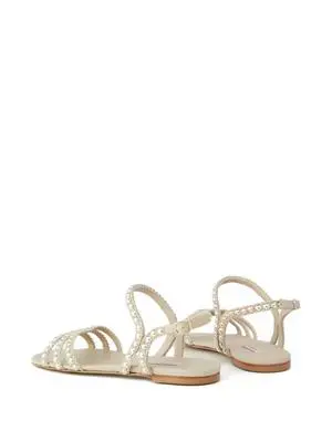 Casadei Stud-embellished Flat Sandals