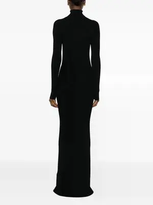 Brandon Maxwell Lainey Draped Maxi Dress