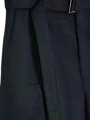 Sacai Wide Leg Cargo Trousers