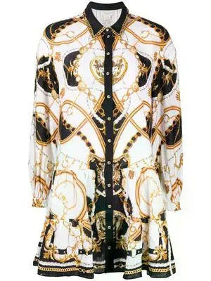 Camilla Graphic-print Linen Mini Dress - Multicolour