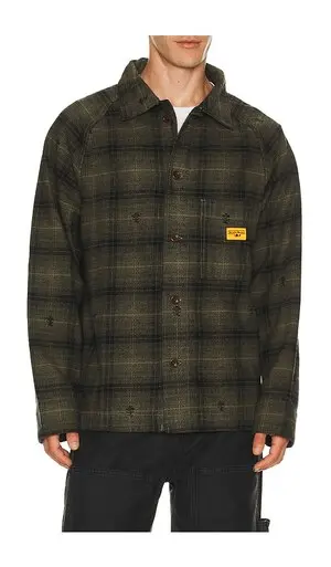 Service Works Button Detailed Outerwear For Men