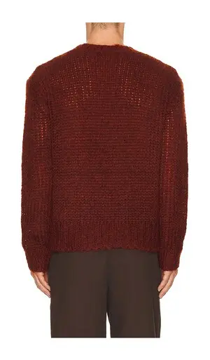 ALLSAINTS Myles Crew Neck Sweater - Rust Red