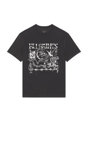 ALLSAINTS Chingford Crew Neck Tee In Black