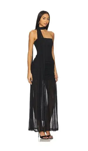 RUNAWAY THE LABEL Lillie Corset Maxi Dress - Black