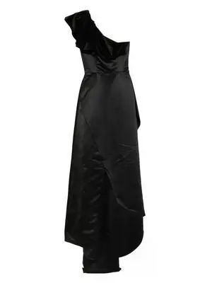 SAIID KOBEISY Asymmetric Neck Dress
