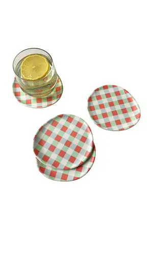 XENIA TALER Coasters Set Of 4 In Pink