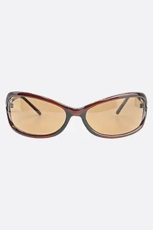 GIANT VINTAGE SUNGLASSES Giant Vintage Pollen Y2k Square Sunglasses - Jelly Brown Brown