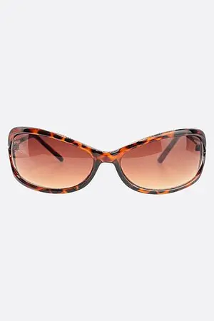 GIANT VINTAGE SUNGLASSES Giant Vintage Pollen Y2k Square Sunglasses Tortoise Amber