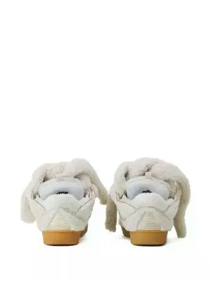 LANVIN Curb Shearling Sneakers - White