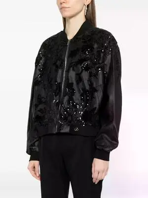 SAIID KOBEISY Beaded Leather Jacket