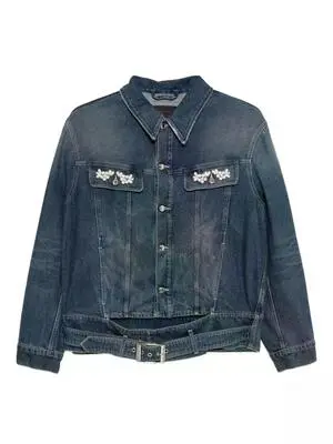 Simone Rocha Crystal-embellished Denim Jacket