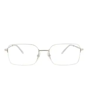 Balenciaga Square-frame Metal Optical Frames - Silver Silver Transparent (bb0033o/30006632/002)