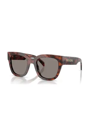 Prada Square Sunglasses - Red