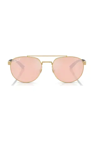 Ray-ban Semi-rim Irregular Sunglasses - Orange