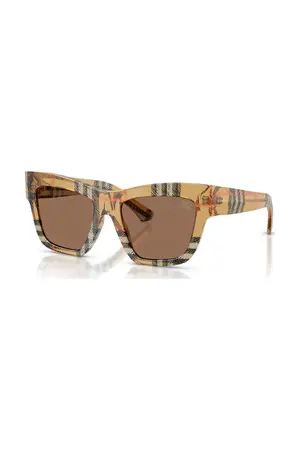 Burberry Square Frame Sunglasses - Gold