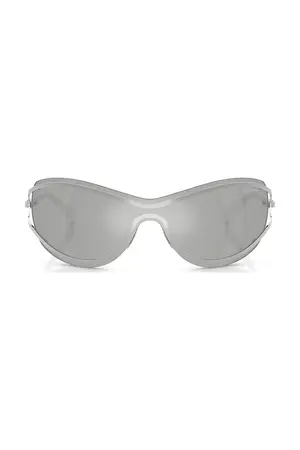 Michael Kors Irregular Sunglasses With Silver Mirrored Lenses