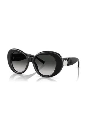 TIFFANY SUNGLASS HUT Acetate Round Frame Sunglasses - Black