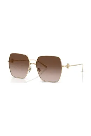 Tory Burch Oversized Square Sunglasses - Gold