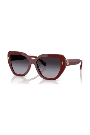 Tory Burch Oversized Cat-eye Sunglasses - Red