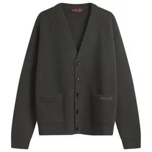 Gucci Ribbed Wool Cardigan