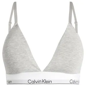 Calvin Klein Icon Lightly Lined Triangle Bra - Grey Heather