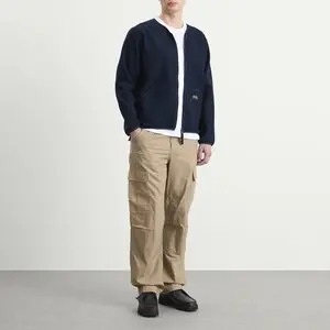 STAN RAY Wool Fleece Cardigan - Navy Heather