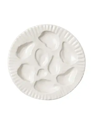SIN Porcelain Oyster Plate - White