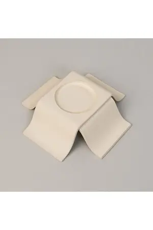 SIN Noor Pillar Tall Candle Holder In Cream