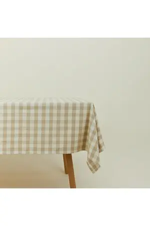 HAWKINS NEW YORK Essential Gingham Tablecloth In Ivory