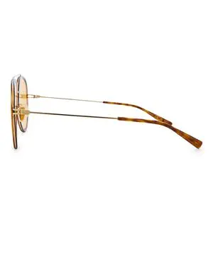 Gucci Aviator Sunglasses - Havana, Gold, & Orange