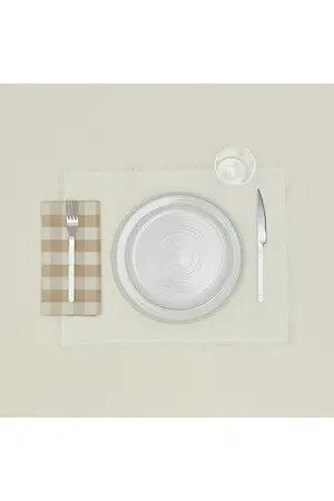 HAWKINS NEW YORK Essential Gingham Napkins Set Of 4 In Ivory