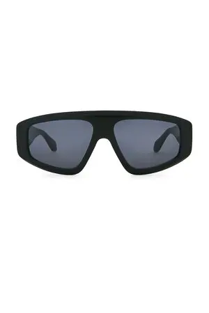 Alaïa Shield Sunglasses - Black & Grey
