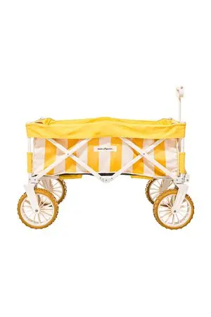 BUSINESS & PLEASURE Folding Beach Cart - Crew Mimosa Yellow Stripe