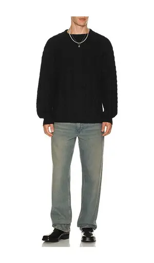 RHYTHM Mohair Fisherman Knit Sweater