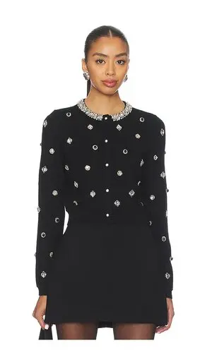 Alice + Olivia Dollie Embellished Cardigan