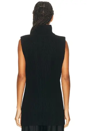 Brandon Maxwell Grayson Ribbed Gilet
