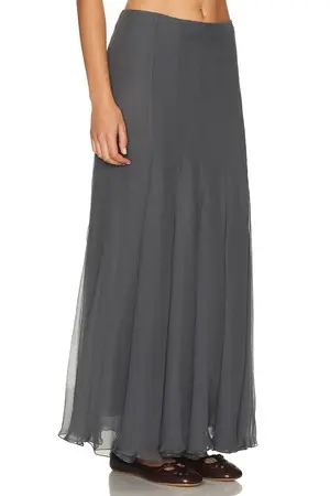 Chloé Sheer Maxi Skirt - Pearly Black